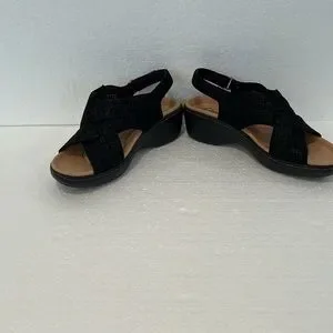 Clarks | Shoes | New Clarks Womens Merliah Echo Slipon Slingback Wedge ...